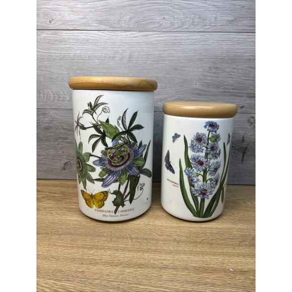 Portmeirion | Kitchen | Portmeirion Botanic Garden Canister W Lid Blue ...